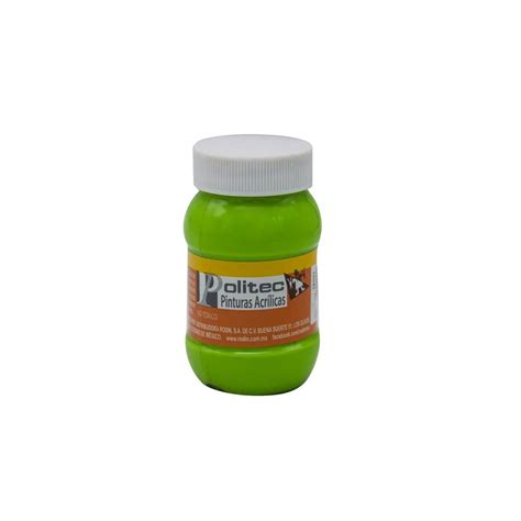 PINTURA ACRILICA POLITEC 100 ML COLORES 345 LIMA 113909