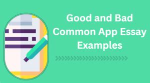 Common App Essay Examples Good And Worst Examples