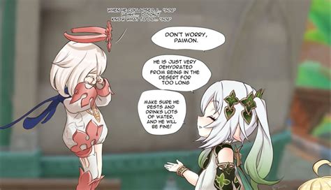 aether, nahida, and paimon (genshin impact) drawn by luizhtx | Danbooru