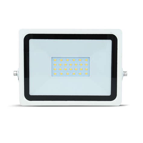 Proyector Led Ip Blanco Natural K W Aluminio Blanco Tecnis Audio Y Electr Nica