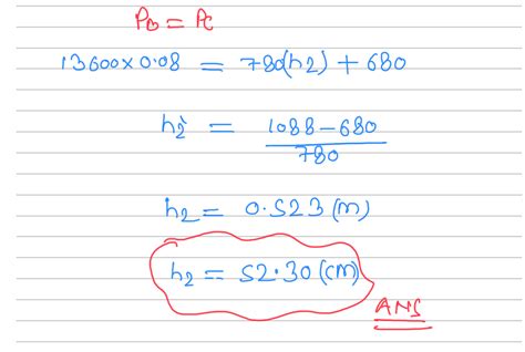 Solved Q1 For The Three Liquid System Shown In Fig 1 Compute H