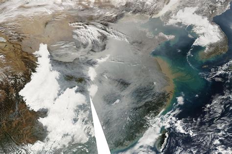 美国nasa卫星云图下的中国雾霾 组图 图片中国中国网