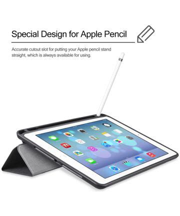 Ringke Smart Case Apple IPad 2017 2018 Air Air 2 Flip Hoes Zwart