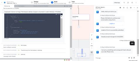 Problem In Fetching Data From Data Table Bot Management Koreai Bot