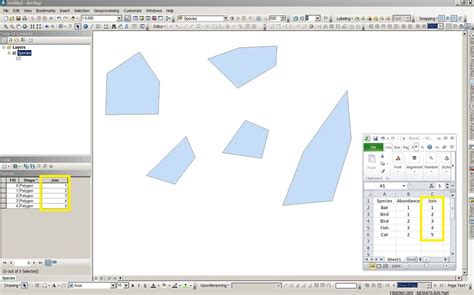 Arcgis Desktop How To Link Data To A Polygon Arcmap Geographic