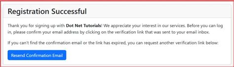 email confirmation in asp core identity dot net tutorials