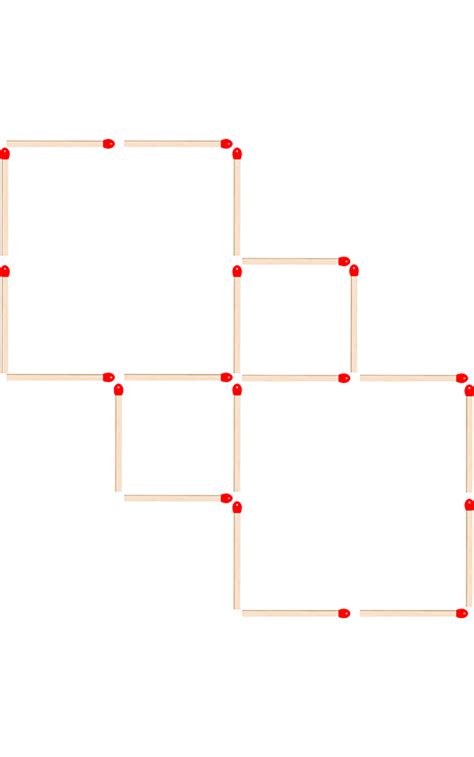 Move 4 Matchsticks To Make 3 Identical Shapes