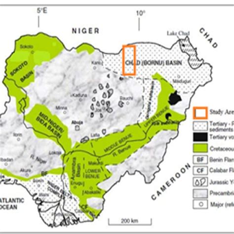 Map Of Nigeria Showing The Study Area Modified After Obaje 2009