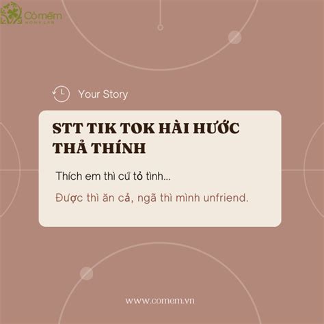 199 Stt Tik Tok Thả Thính Hài Hước Chất Ngắn Ngầu Vui