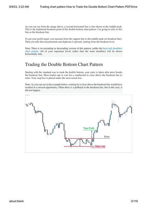 SOLUTION Trading Chart Patters How To Trade The Double Bottom Chart Pattern Pdf Studypool