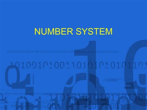Binary Number System Ppt