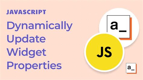 How To Dynamically Update Widget Properties Youtube
