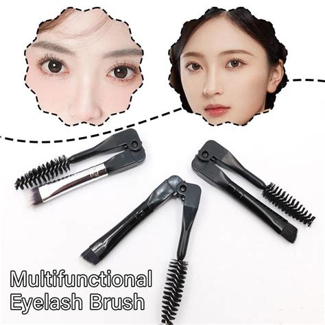Multifunctional Eyelash Brush Portable Eyebrow Brush Head Beauty