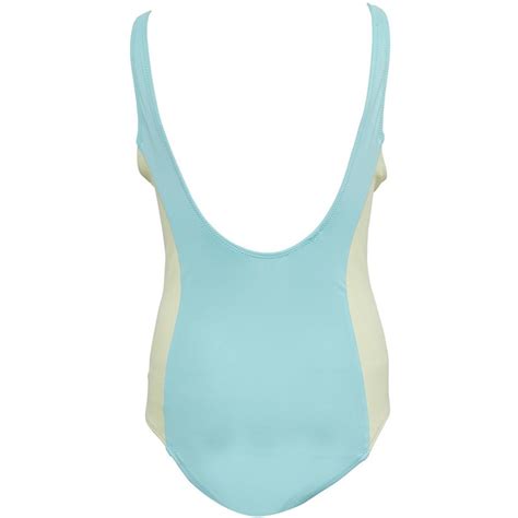 Buy Elle Girls Colour Block Swimsuit Blue Tint