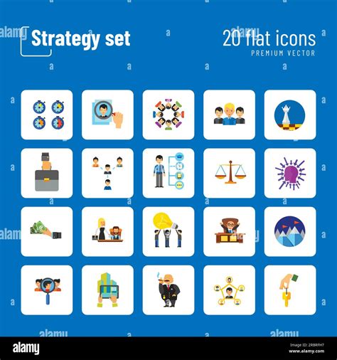 Strategy Icon Set Stock Vector Image And Art Alamy