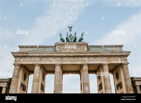 La Porta Di Brandeburgo A Berlino Germania Monumento Architettonico