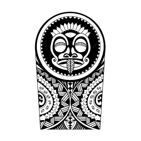 Premium Vector Wrap Around Arm Polynesian Tattoo Design Pattern