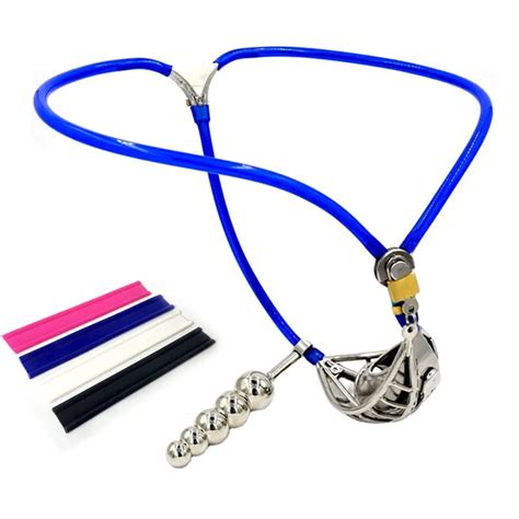 Male Chastity Belts Stainless Steel Bondage Penis Lock Hollow Cock Cage