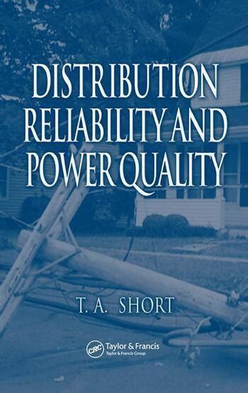 Distribution Reliability And Power Quality Crc Press Book