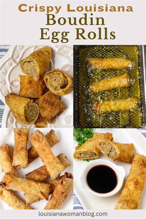 Crispy Louisiana Boudin Egg Rolls • Louisiana Woman Blog