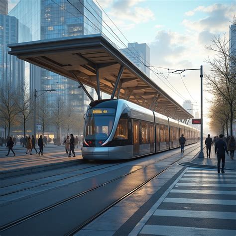 International Style Tram Station Design Ideas