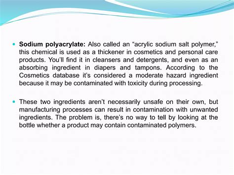 Polymers Use In Personal Care And Cosmetics Pptx
