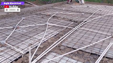 Electrical Pipe Installation How To Install Conduit In Slab Youtube