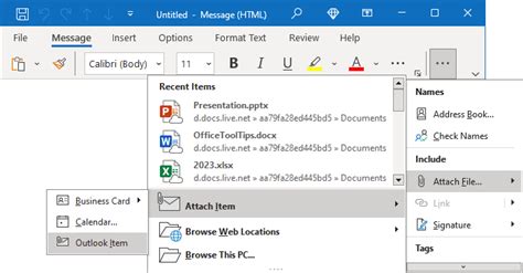 Add An Attachment In Outlook For Windows Microsoft Outlook