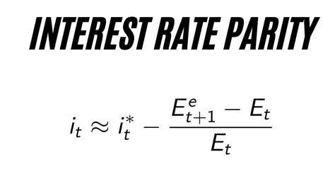Open Economy Macroeconomics Interest Rate Parity Youtube