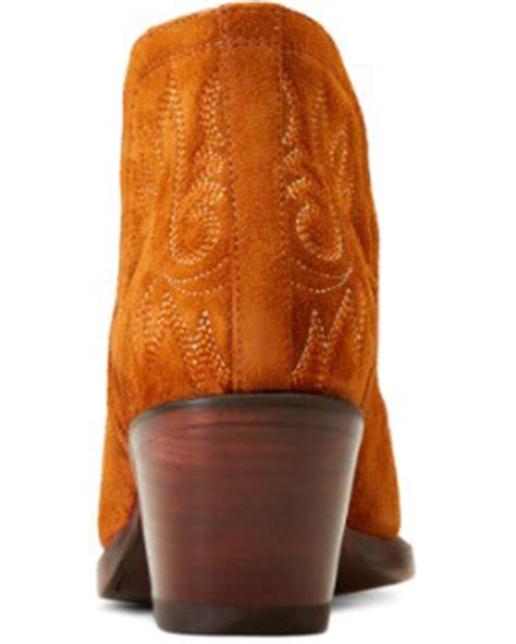 Ariat Womens Dixon Fashion Booties Snip Toe Red