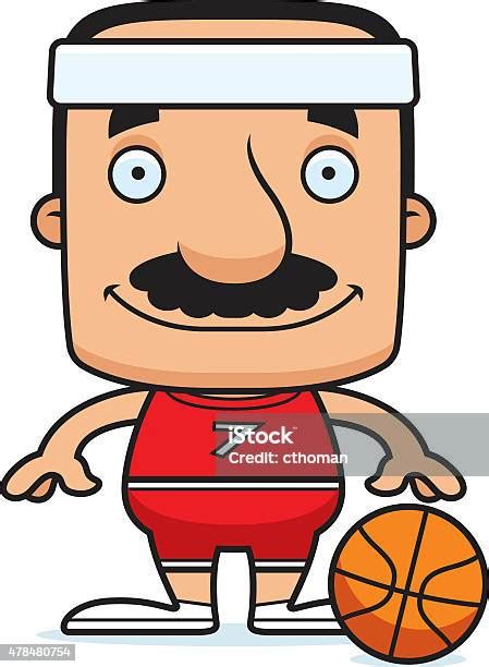 말풍선이 있는 보고 미소 짓는 평온한 노인 Basketball Player 2015년에 대한 스톡 벡터 아트 및 기타 이미지