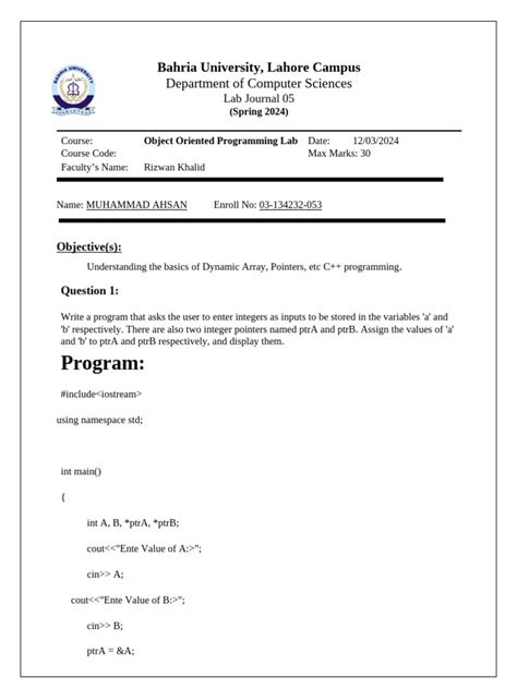 Dynamic Array Pointers Etc C Programming Pdf Pointer Computer