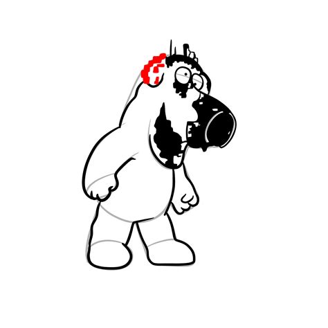 How To Draw Brian FNF X Pibby Sketchok Easy Drawing Guides