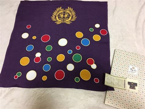【新品】伊達政宗公着用陣羽織デザイン 紫羅背板地五色水玉模様の縮緬風呂敷約67×65cm 伊達之連謹製 専用箱入 未使用の落札情報詳細