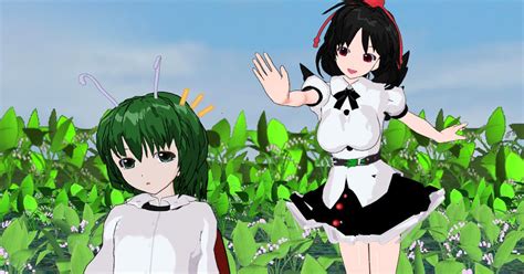 東方 こんな時代もあったね、と Kennのマンガ 3dカスタム少女 射命丸 リグル Pixiv