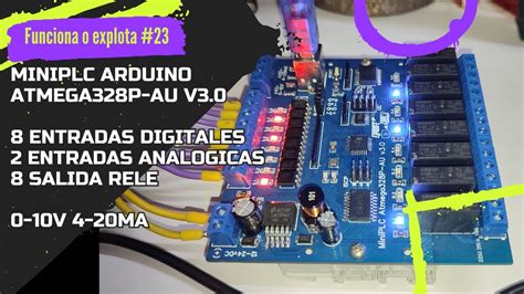 Mini PLC Arduino Atmega328P AU V3 0 Ladder Para Outseal Studio