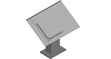 3d Model Of Table Unit Layout Cad Furniture Block Autocad File