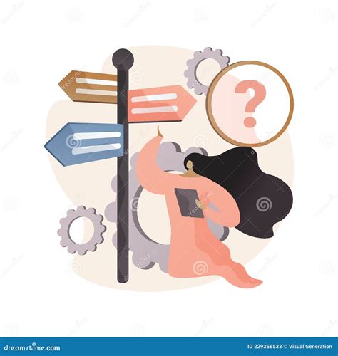 Decision Making Abstract Concept Vector Illustration Stock Vector Illustration Of Story