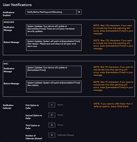 Automox Feature Creating Custom End User Notifications