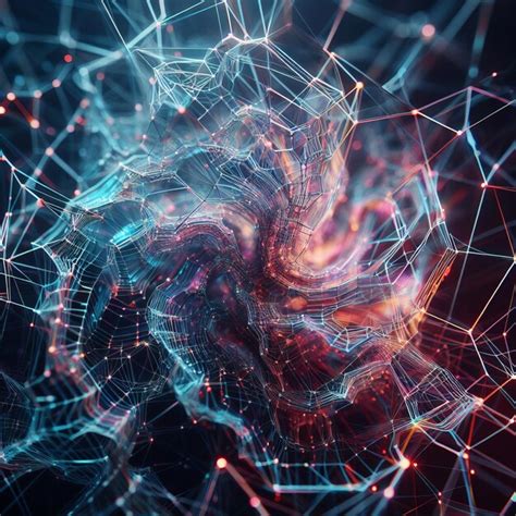 Premium Photo Futuristic Neural Patterns