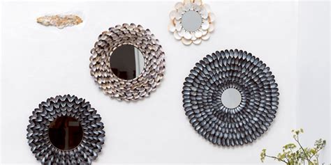 Custo créer des cadres en coquillages pour vos miroirs Marie Claire