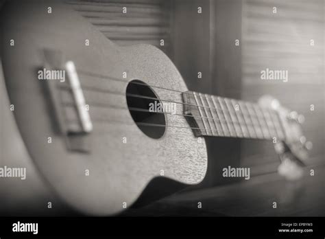 Soprano Ukelele An Exotic Wooden Stringed Instrument Of The Hawaiian