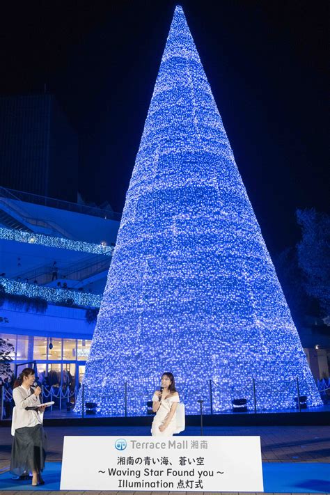湘南の夜に輝く30万球の青い光！矢吹奈子が点灯式で幻想の幕開け 日刊エンタメクリップ