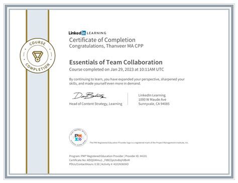 Thanveer Ma Cpp Cppm On Linkedin Certificate Of Completion