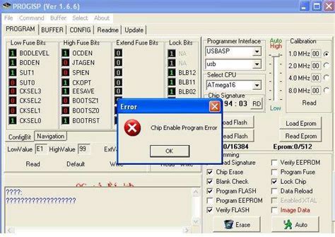 Chip Enable Program Error انجمن های تخصصی برق و الکترونیک Eca