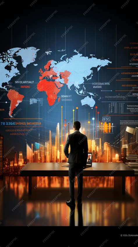 Premium Photo Business Insights Unfold Through Financial Diagrams Visualizing Data And