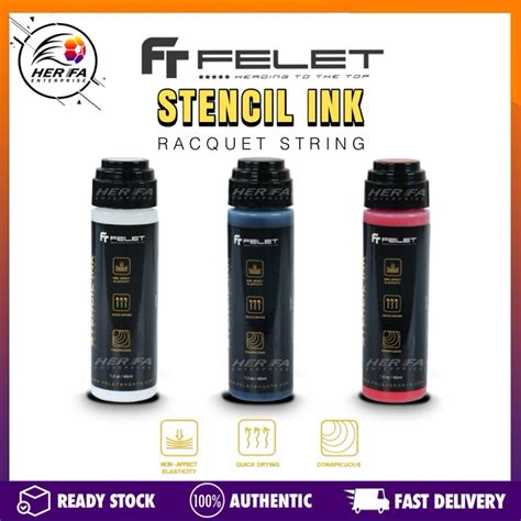 Felet Racquet Stencil Ink For Badminton Tennis Squash Racket String
