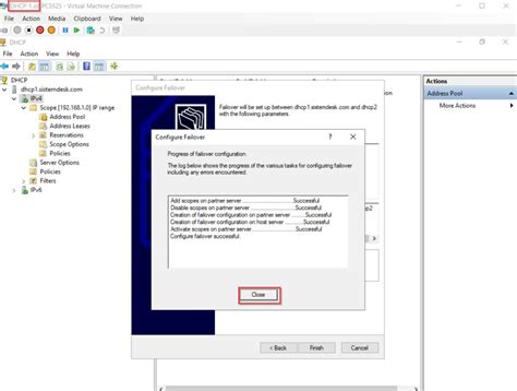 DHCP Failover Cluster Hot Standby Sistem Desk