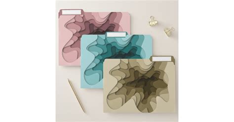 Modern Elegant Girly File Folder Zazzle