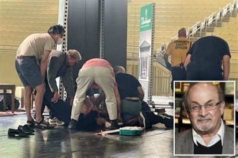 Watch Moment When Author Salman Rushdie Was Stabbed In New York Hw